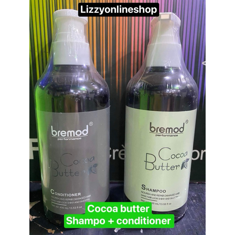 Bremod performance Cocoa Butter Shampoo + conditioner 400ML | Shopee ...