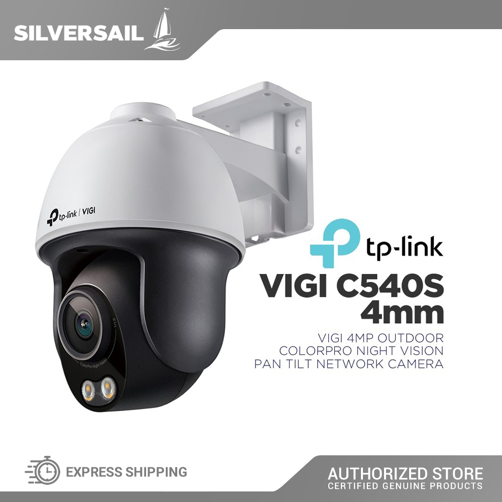 TP-Link VIGI C540S VIGI 4MP Outdoor ColorPro Night Vision Pan Tilt ...