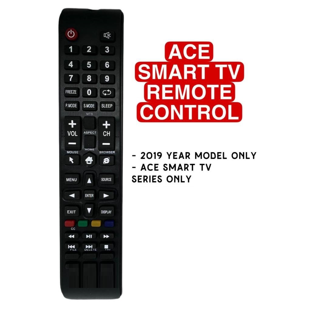 SATA Universal Remote for ACE SMART LED TV Remote Control | Shopee ...
