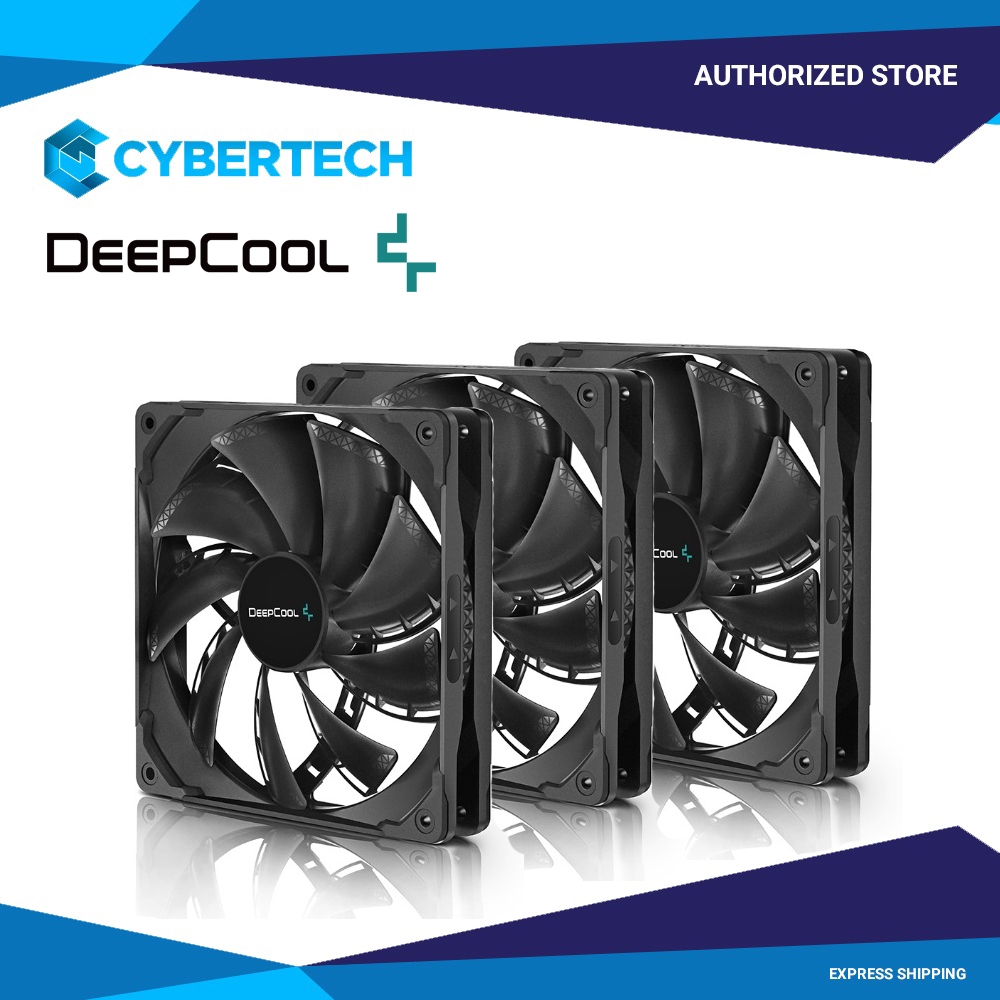 DEEPCOOL TF140S 3-in-1 BLACK 3X140mm The Beast-Unleashing Radiator Fan ...