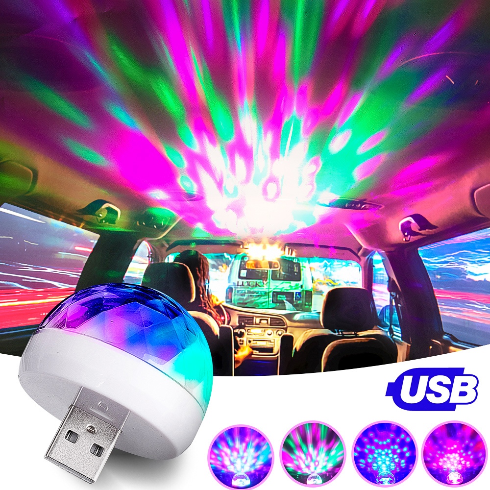 Mini Disco Party USB Colorful Neon Lights Car Interior lighting kit ...
