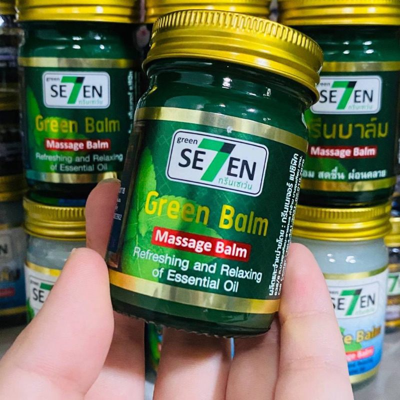 Thailand Authentic Green Seven Massage Balm Green and White Balm ...