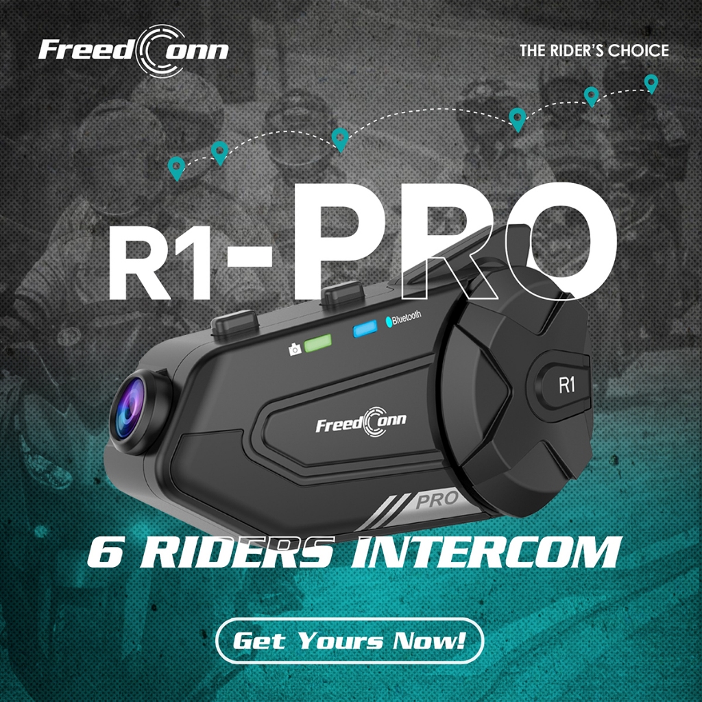 Freedconn R1-PRO Motorcycle Helmet Bluetooth Intercom | Shopee Philippines