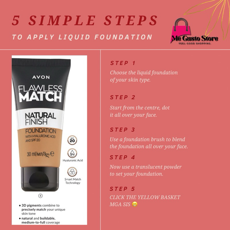 Avon Flawless Match Foundation | Shopee Philippines