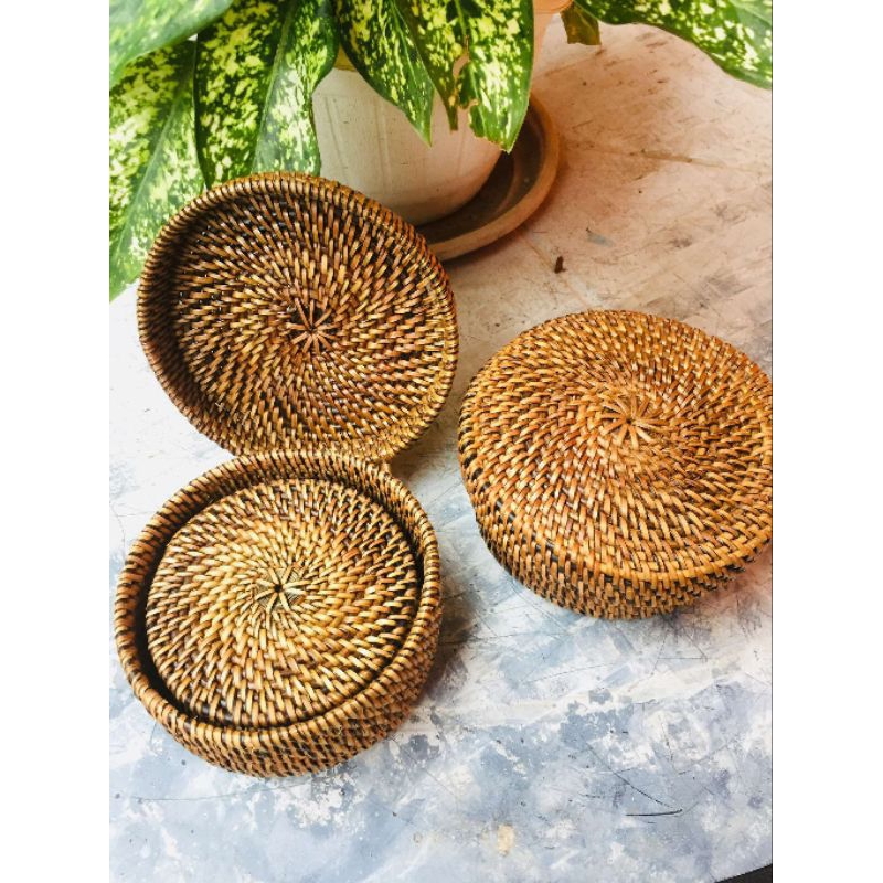 Native nito coaster 4 x 4 Handwoven High Quality Coaster | Shopee ...