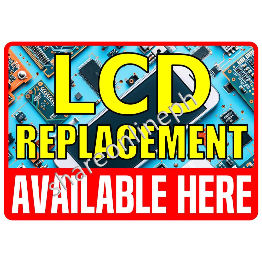 Cellphone Signages Tempered Glass LCD Repair Charger Battery Signage ...