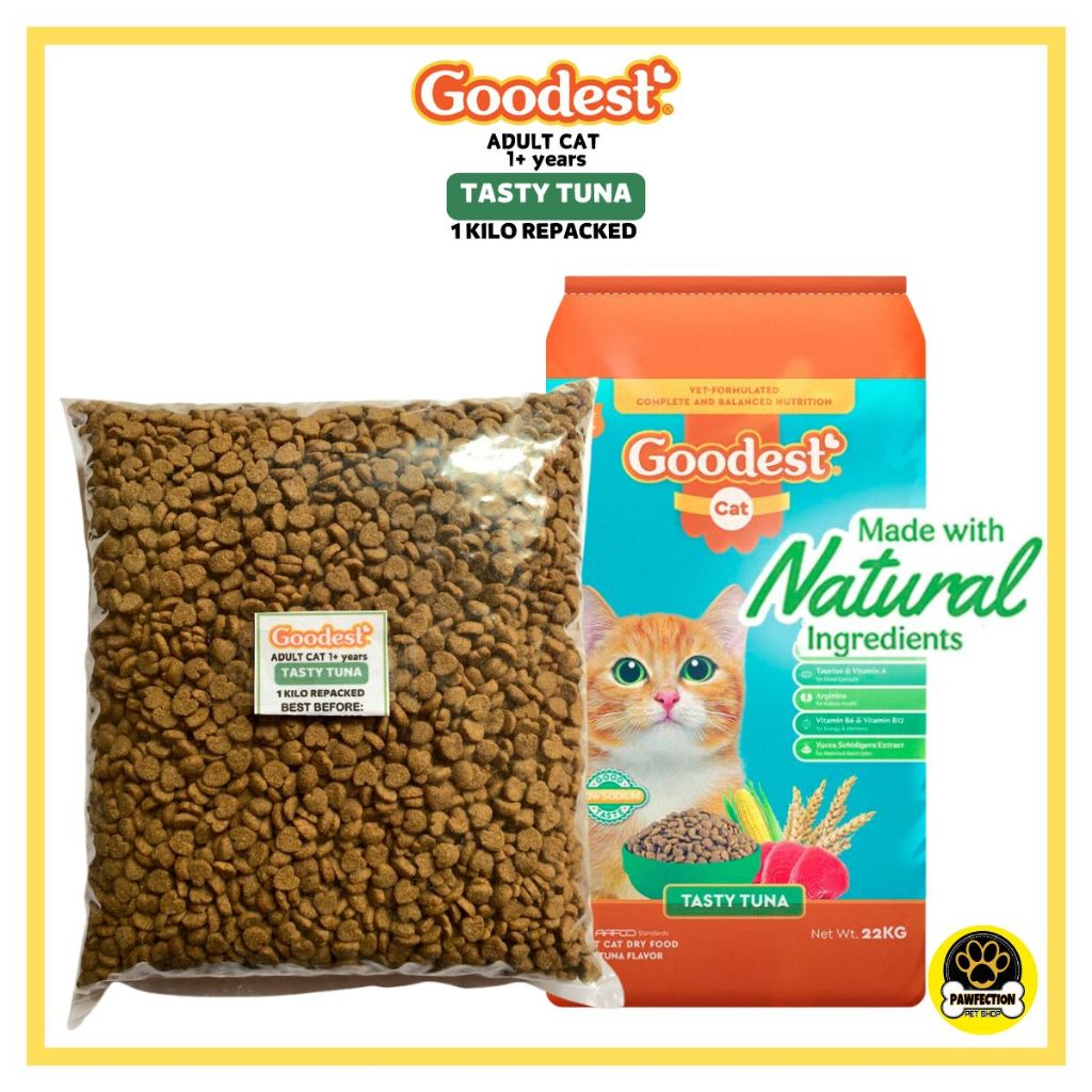 GOODEST Adult Cat Dry Food in Tasty Tuna (1 KG REPACKED) | Shopee ...