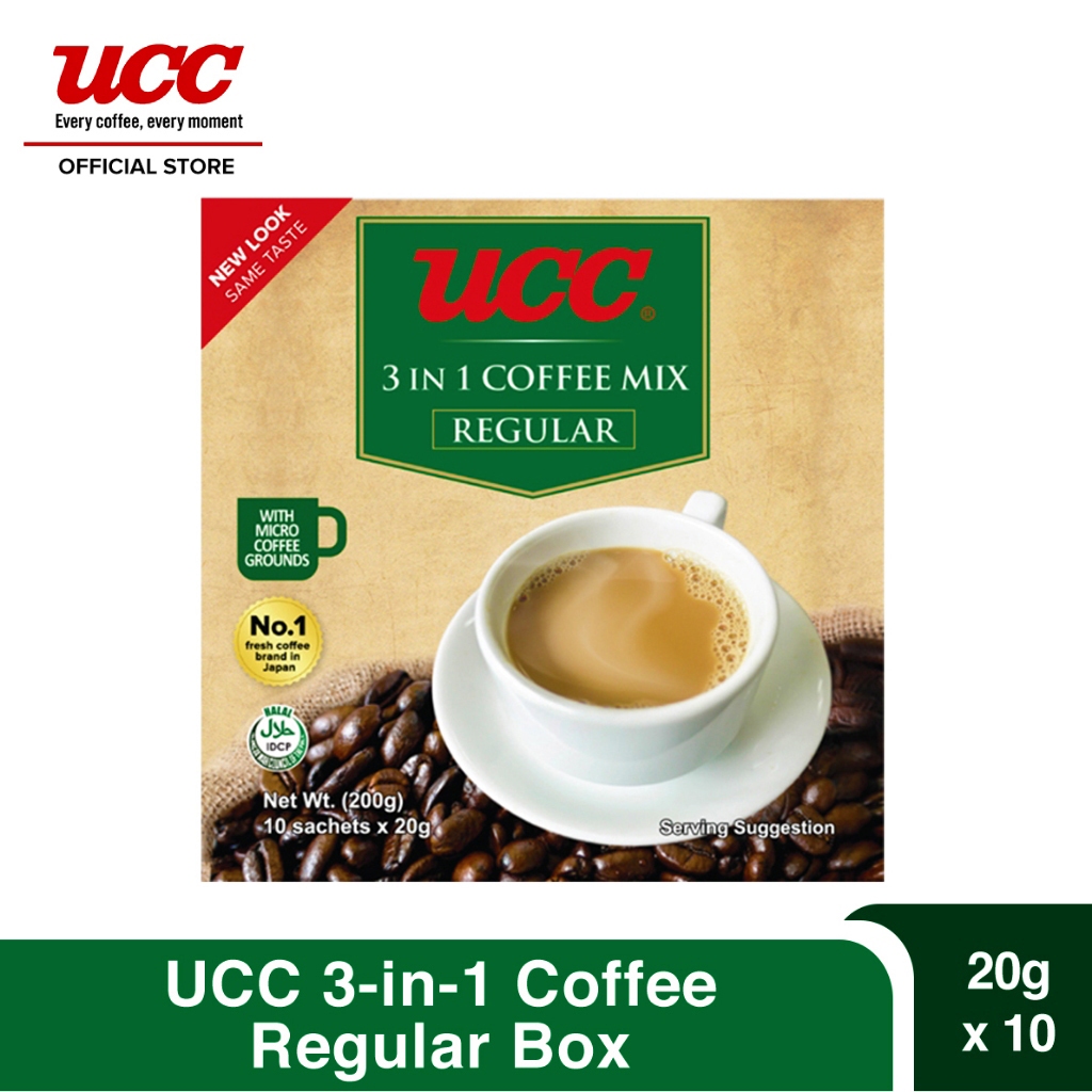UCC 3-in-1 Coffee Regular Box (20g x 10) | Shopee Philippines