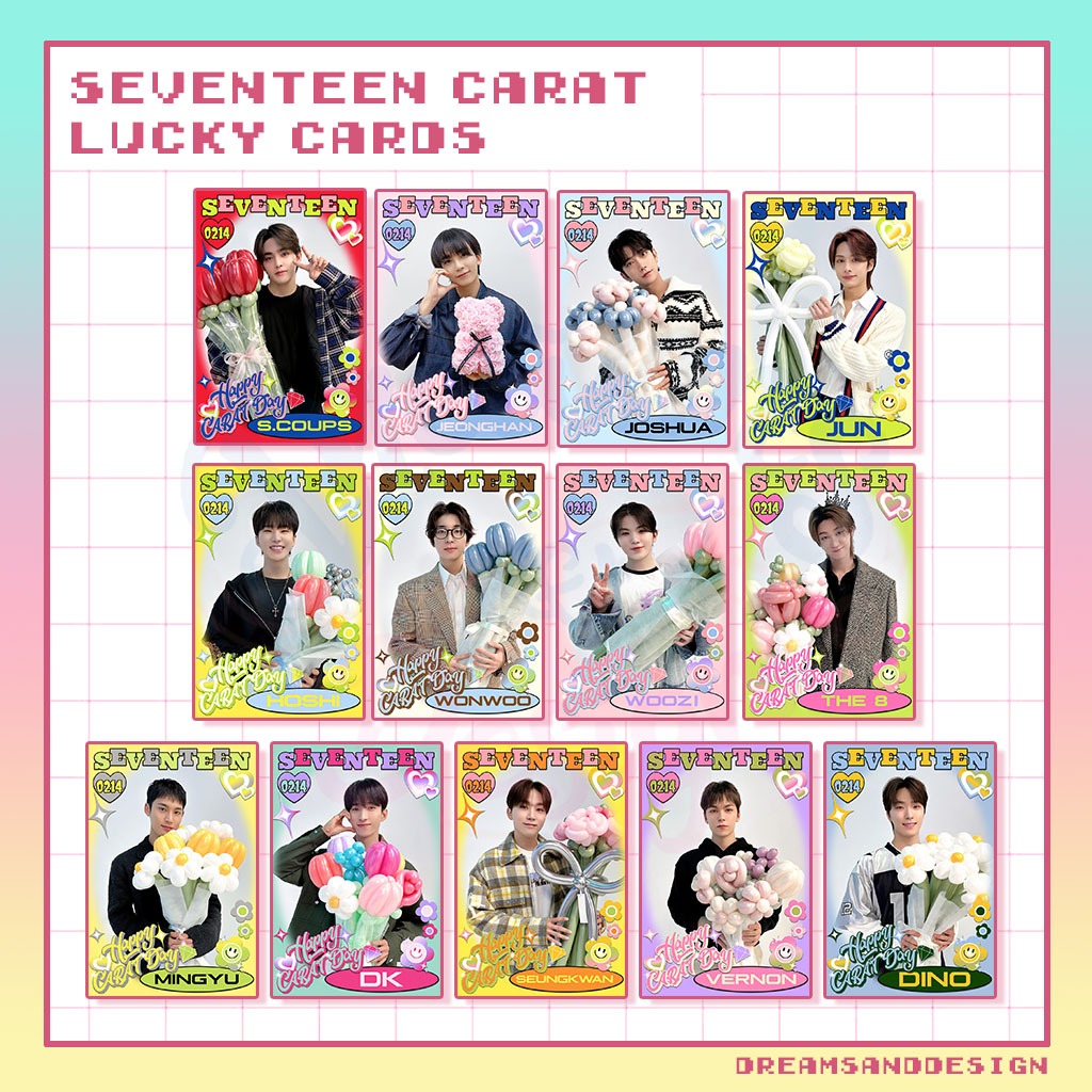 SEVENTEEN CARAT LUCKY CARD | Shopee Philippines