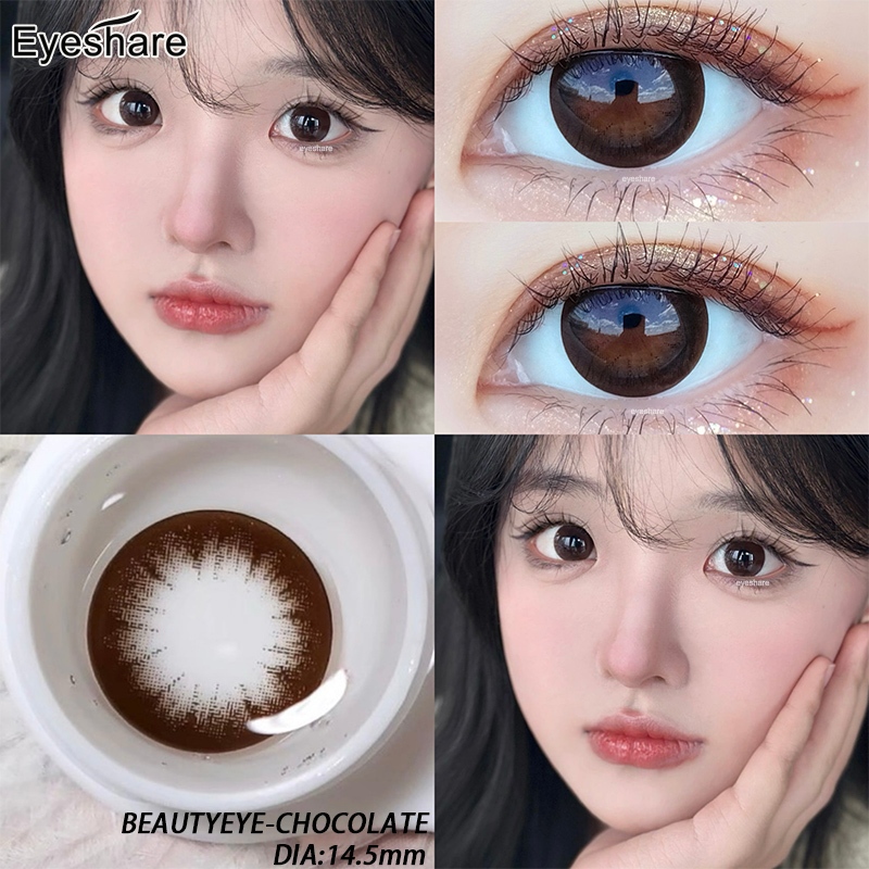 Eyeshare Contact lenses black Chocolate big eyes sweet cute doll eyes ...
