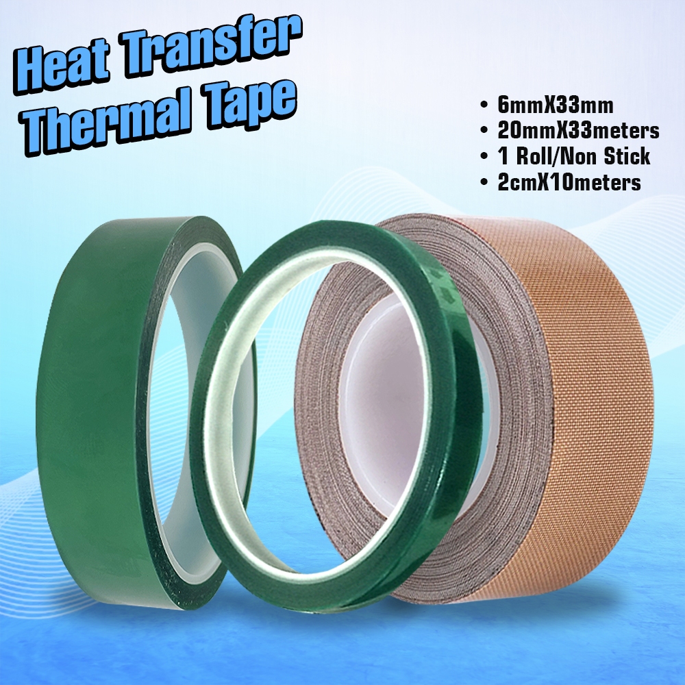 Quaff Heat Transfer Thermal Tape / Teflone Tape | Shopee Philippines