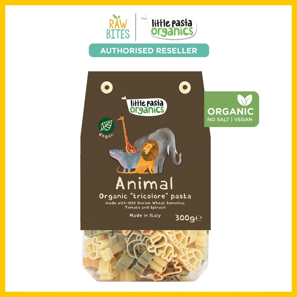 Little Pasta Organics Animal Pasta 300g (Italian Wheat, Organic, Vegan ...
