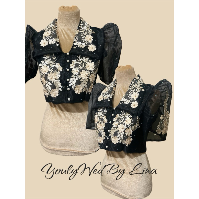 Modern Filipiniana Crop Top | Shopee Philippines