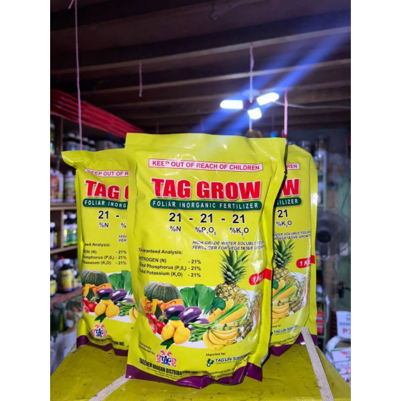Tag Grow Foliar Inorganic Fertilizer 1Kilo - 21-21-21 | Shopee Philippines