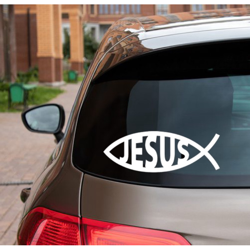 Jesus Fish Sticker Decal | Vinyl Sticker | Shopee Philippines