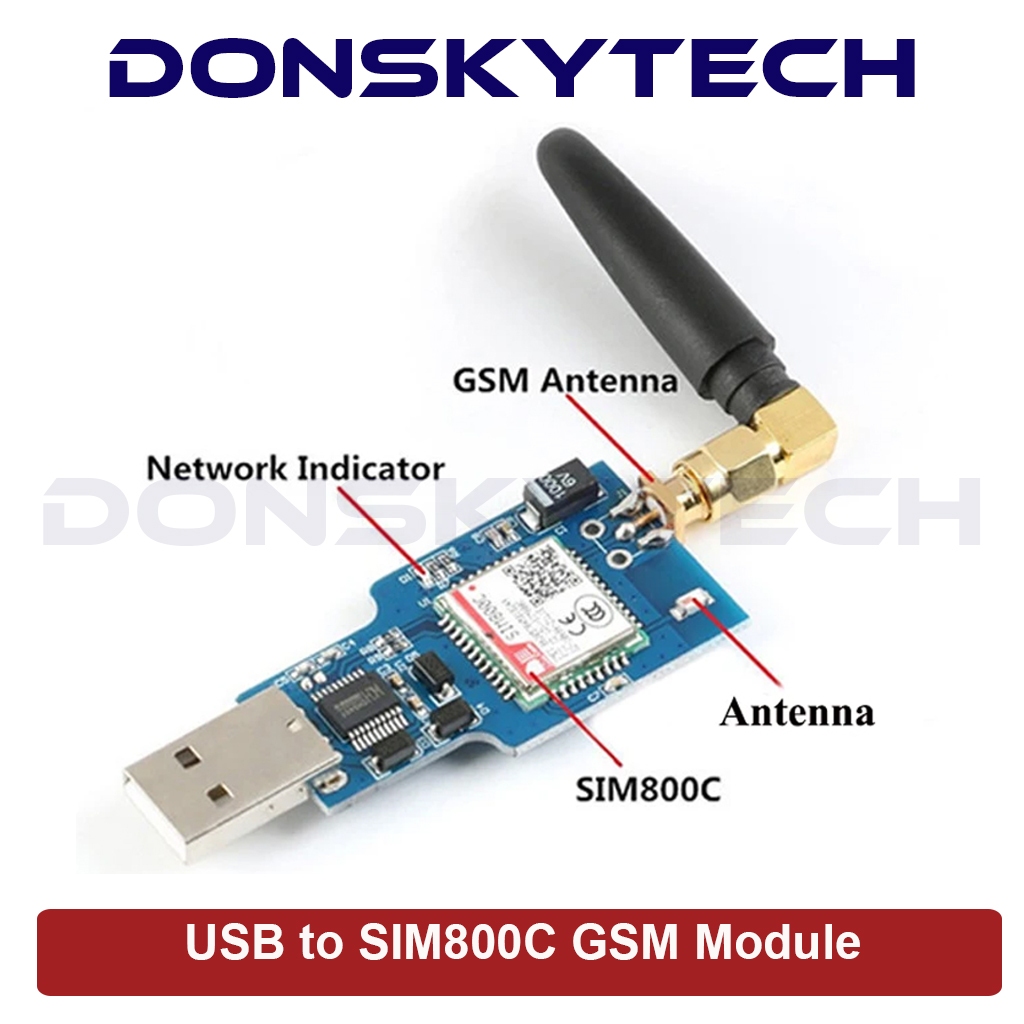 Usb To Gsm Module Quad Band Gprs Sim800 Sim800c Module For Wireless