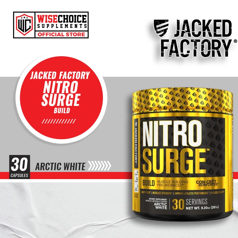 Jacked Factory Nitro Surge Build 30 Servings | Shopee Philippines