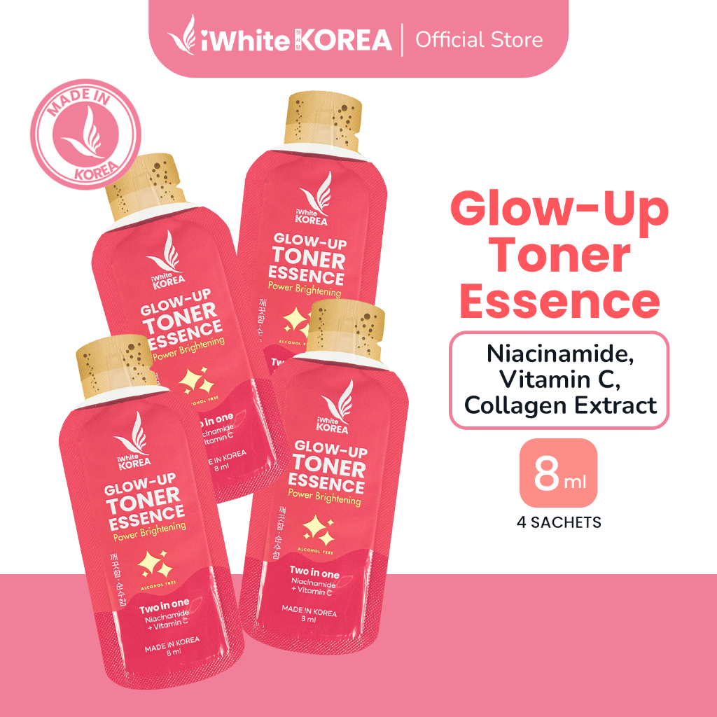 iWhite Korea Toner Essence Power Brightening Sachet 8ml - (Bundle of 4 ...