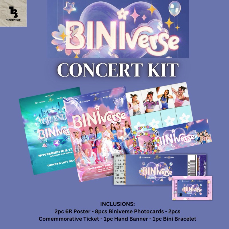 BINIVERSE Concert Kit Bini Grand Biniverse Commemorative Ticket ...