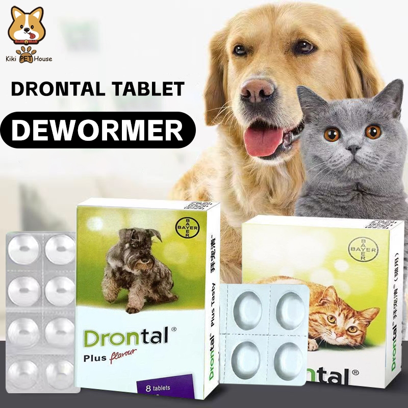 Drontal 1 Tablet Tasty Dewormer Tabletsfor Dogs for Cats | Shopee ...