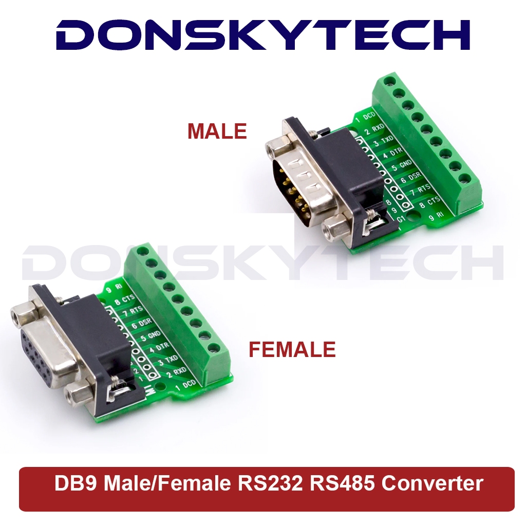 DB9 Male/Female RS232 RS485 Converter Adapter Board | Shopee Philippines