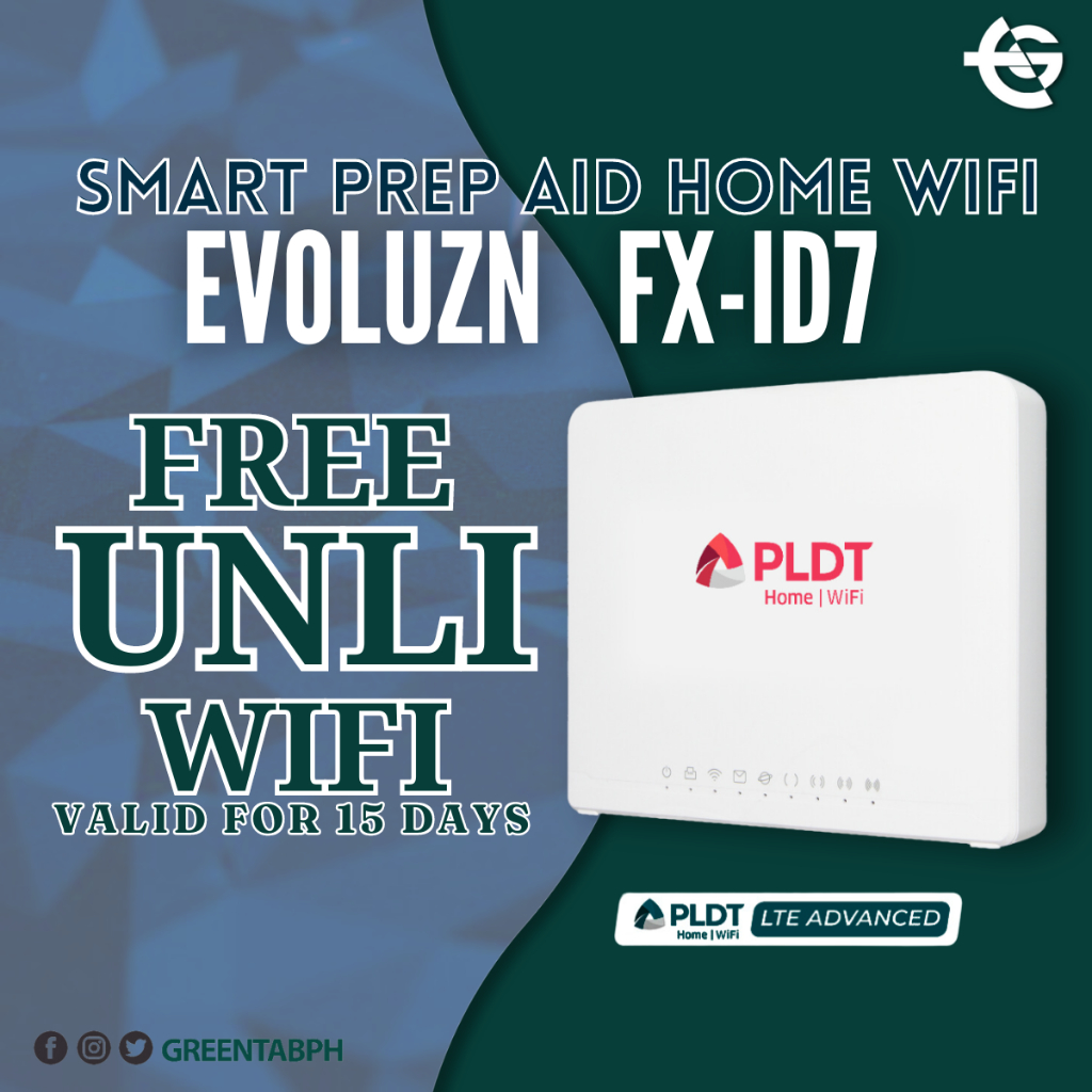 PLDT SMART PREPAID HOME WIFI LTE EVOLUZN FX-ID7 CAT 6 WITH FREE UNLI WIFI VALID FOR 15 DAYS ...
