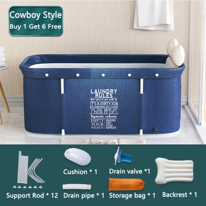 1.2M Portable Bath Tub for Adult Soaking Bathtub Bathing Tub for Shower ...