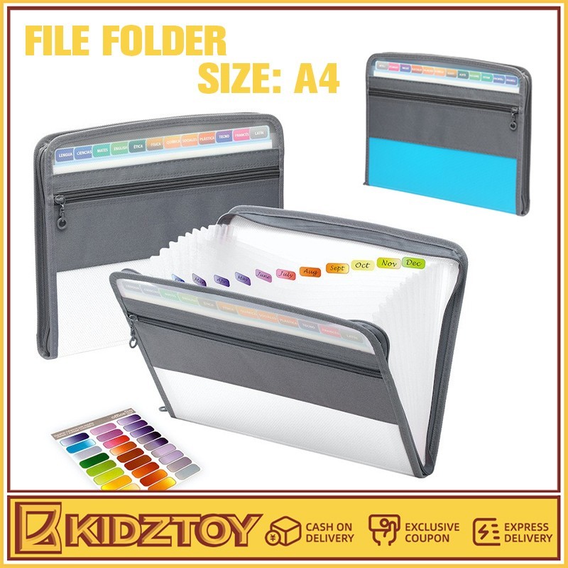A4 Paper Large Expansion Folder Expansion File Manager With 13 Pockets ...
