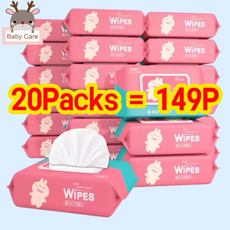 20 Packs Wipes for Baby Organic Baby Wipes 80pcs Per Pack Wet Wipes ...