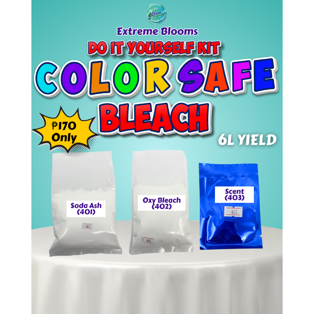 EXTREME BLOOMS - DIY KIT COLORSAFE BLEACH 6 LITERS YIELD!! | Shopee ...
