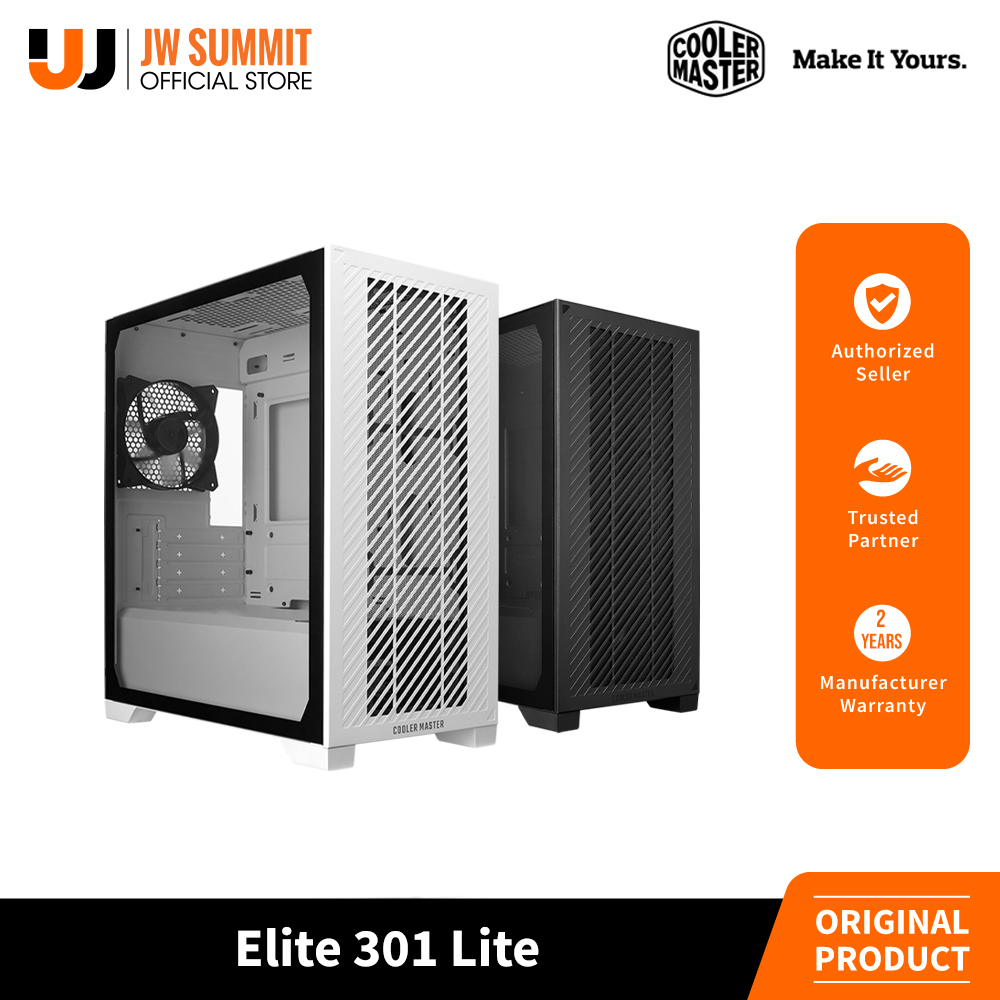 Cooler Master Elite 301 Lite Black/White ITX & Micro ATX Motherboard ...