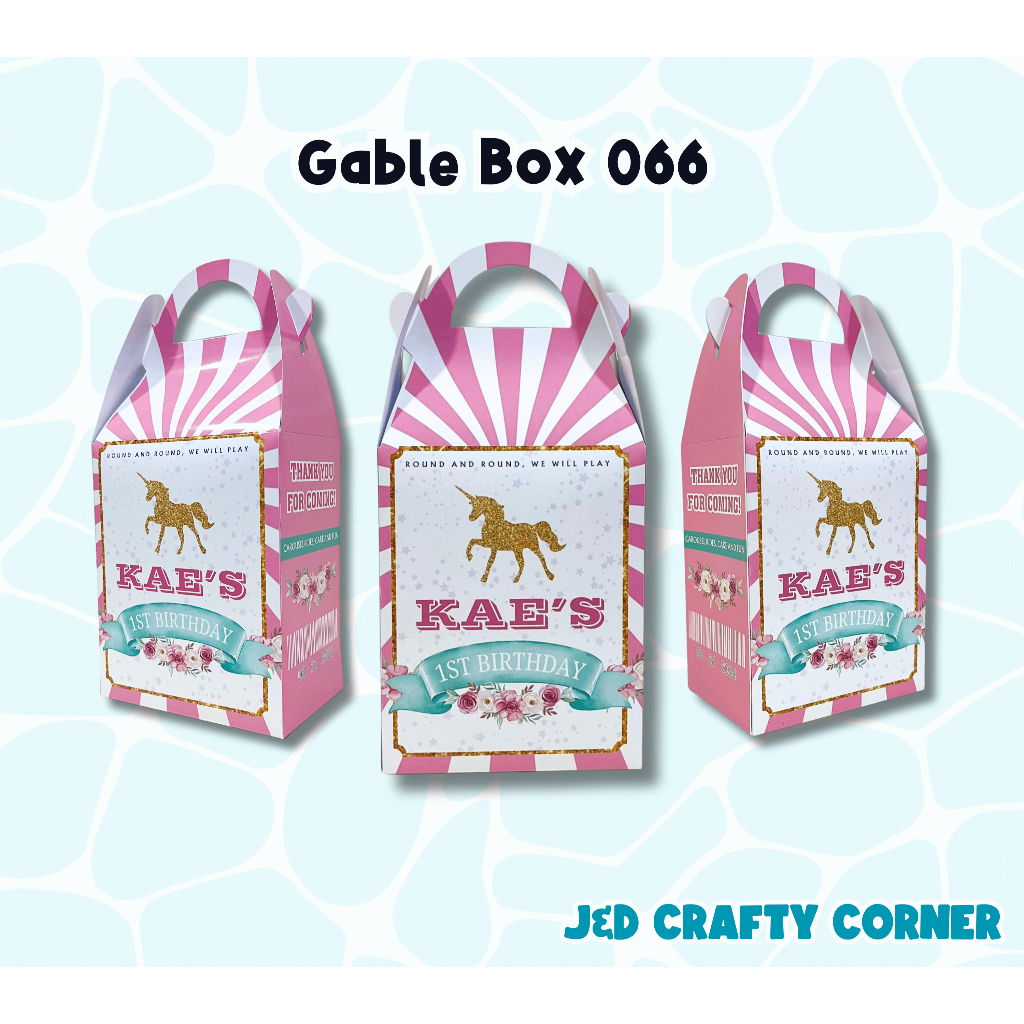 Gable Box 066 (Customized/Personalized) | Shopee Philippines