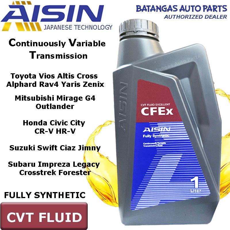 AISIN Fully Synthetic CVT Fluid Multi Vehicle 1 liter | Shopee Philippines