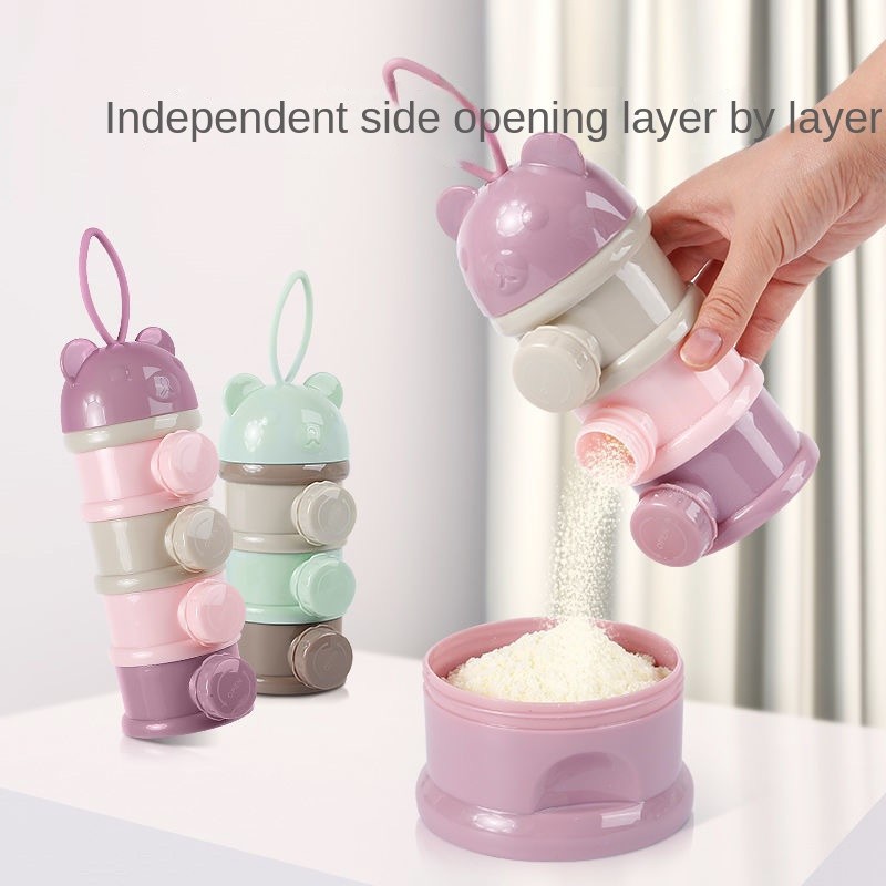 Milk Powder Box 4 Layer Sealed Baby Milk Powder Box Item Organizer Milk ...