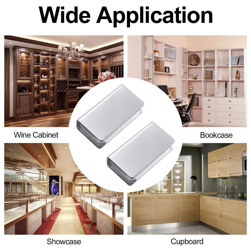 Glass Clamp Clip Bracket Holder Stainless 304 Mirror Black For Tempered ...