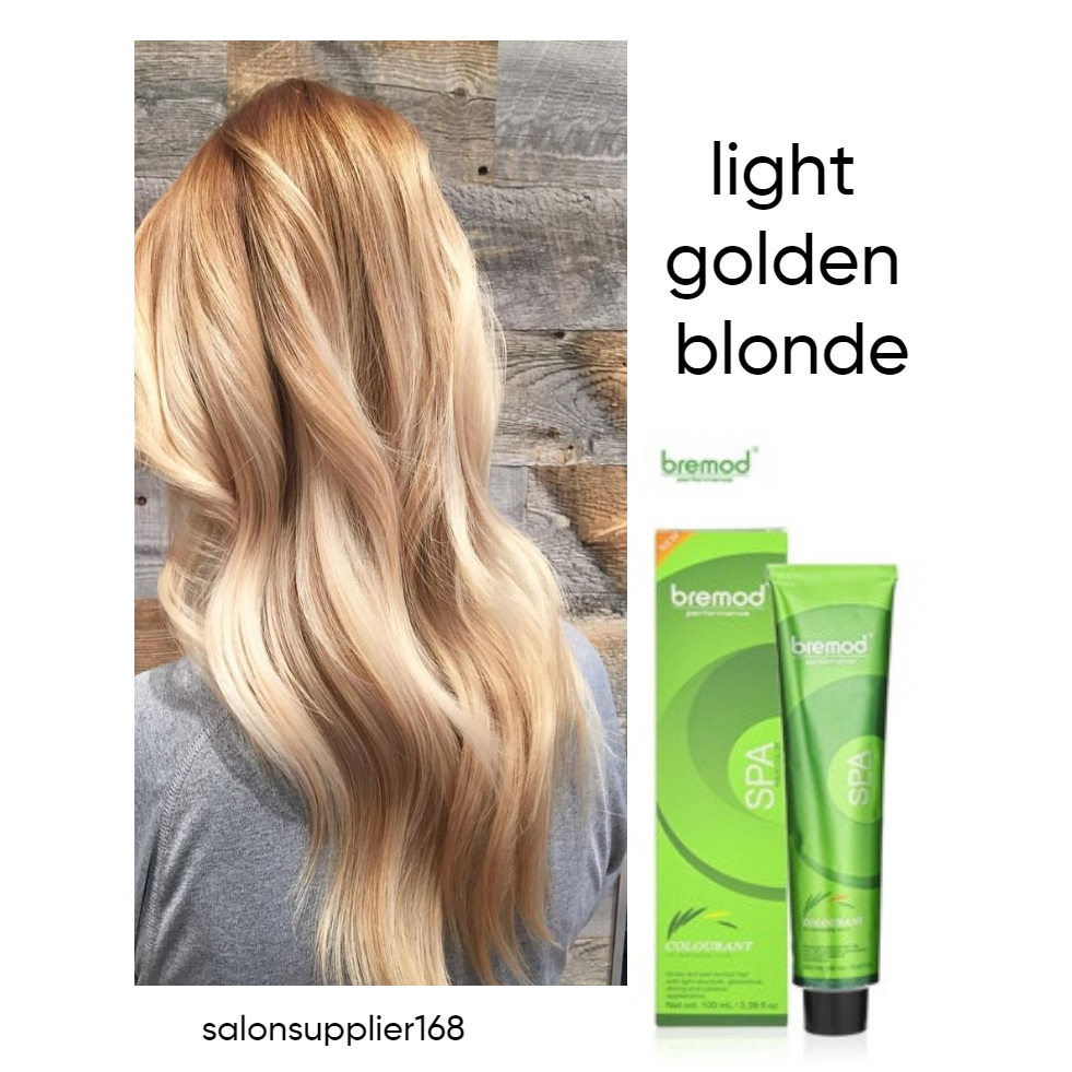 Bremod HairColor 9.3 LIGHT GOLDEN BLONDE 100ml With Oxidizer SMALL ...