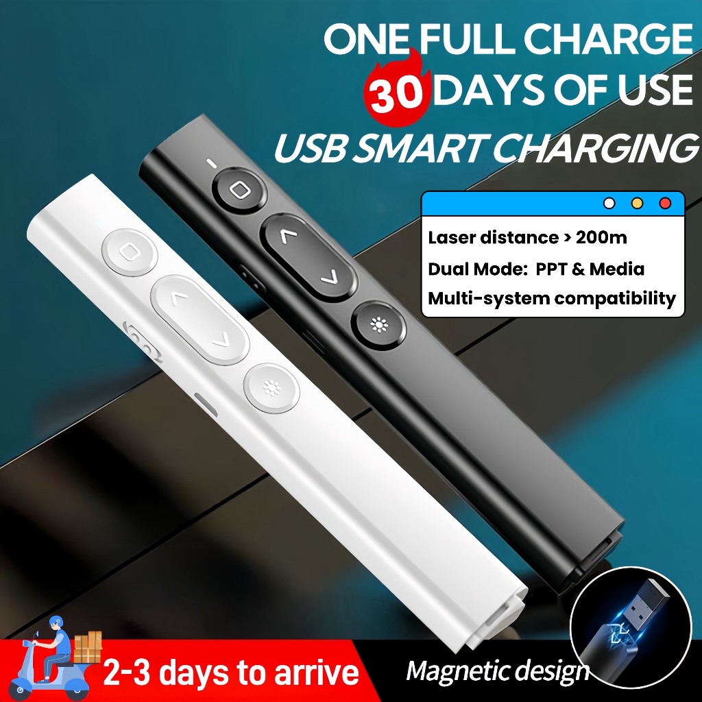 LZ-B2 Multimedia Dual Mode Clicker for Powerpoint Presentation Laser ...