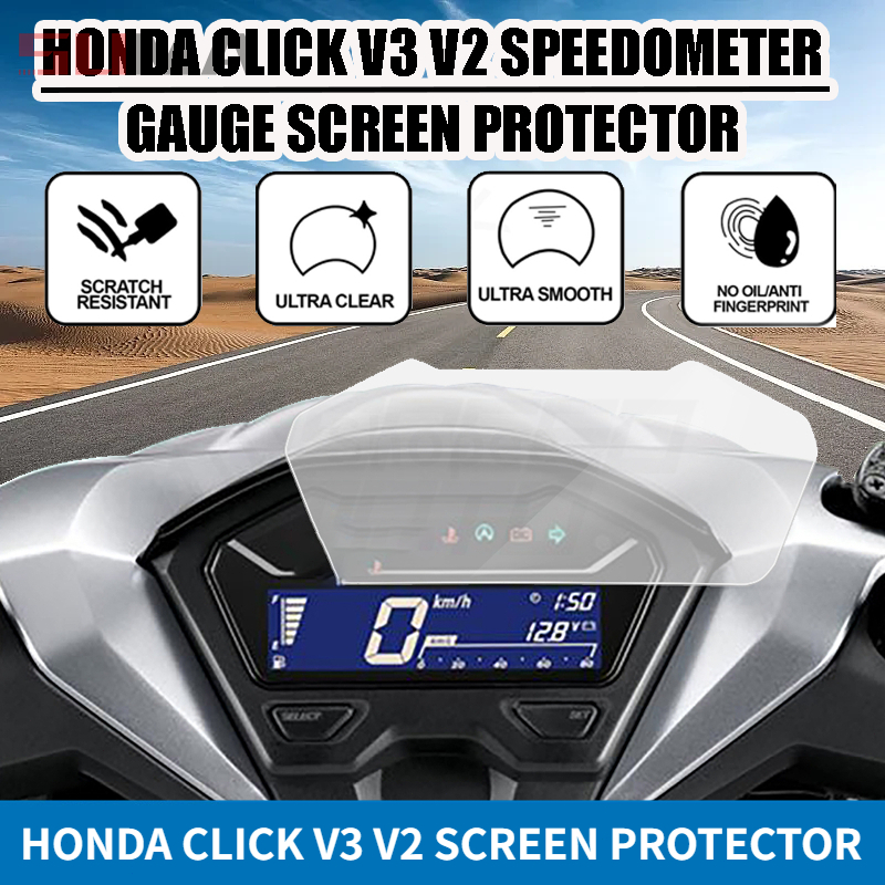 HONDA CLICK V3 CLICK V2 SPEEDOMETER GAUGE SCREEN PROTECTOR ANTI-SCRATCH ...