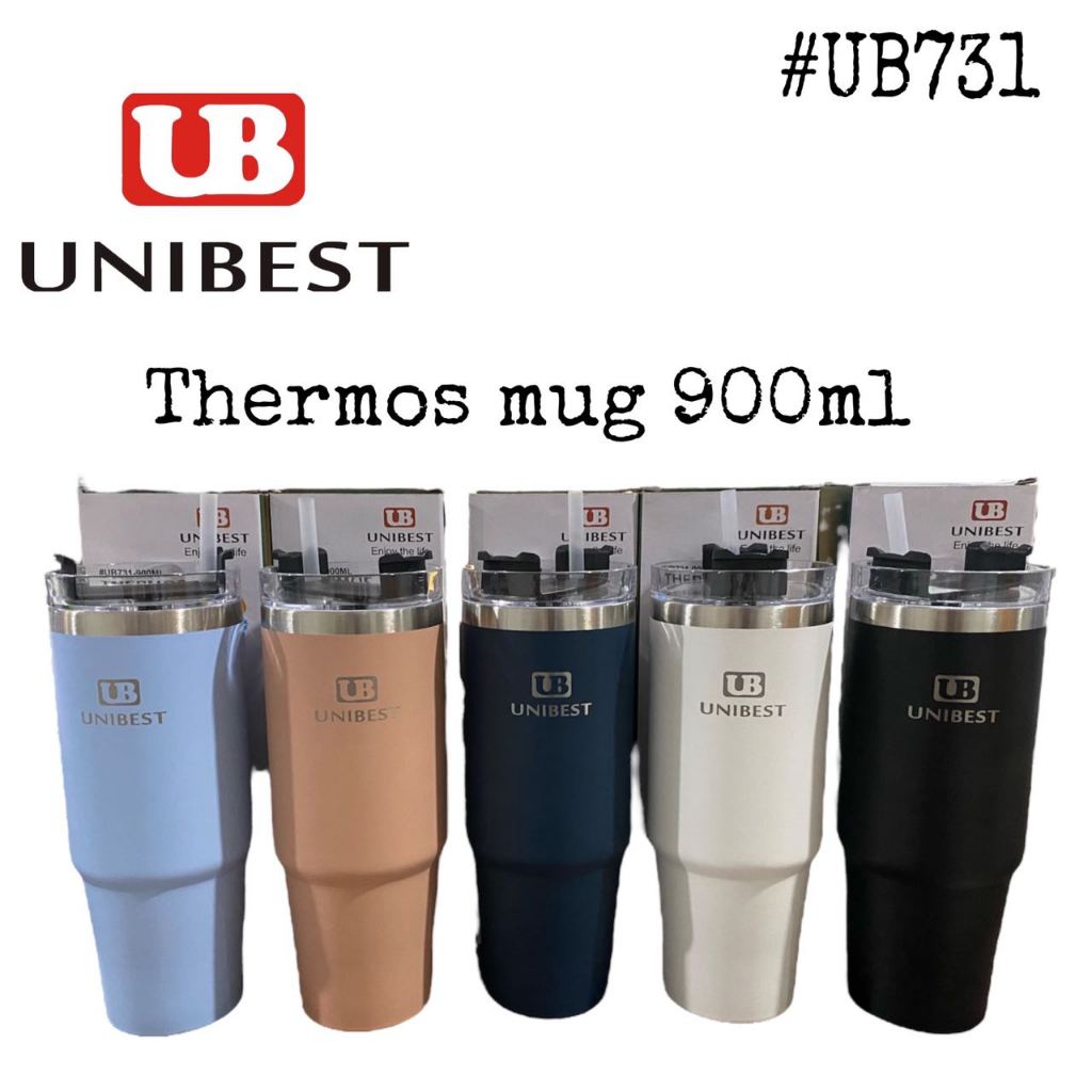 UNIBEST UB731 STAINLESS STEEL THERMOS MUG 900ML | Shopee Philippines
