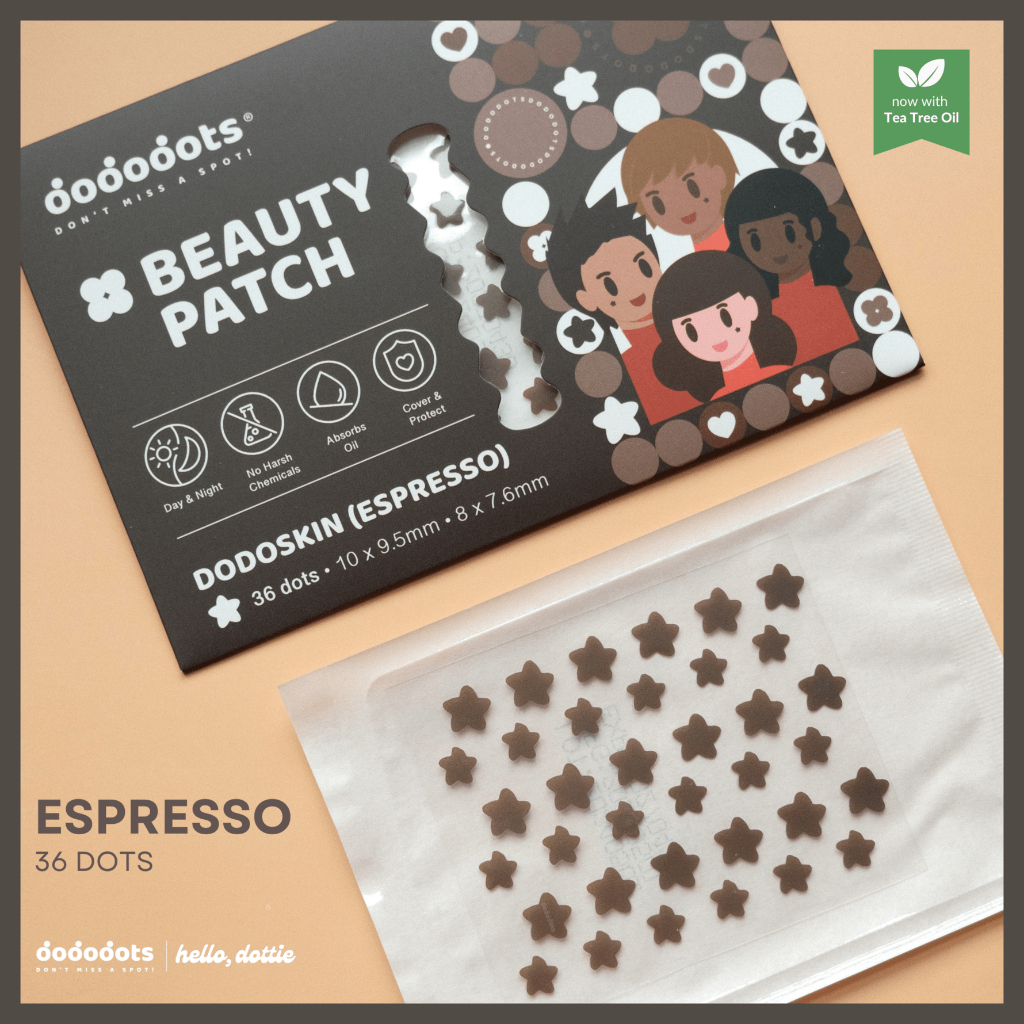 Dododots | DODOSKIN ESPRESSO Acne Patch with TEA TREE OIL | 36 DOTS ...