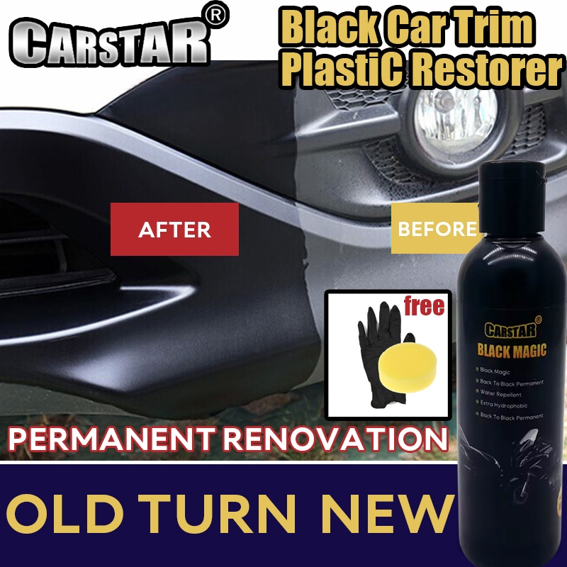 CARSTAR Car Plastic Restoration Coating Trim Restorer Black Car Black ...
