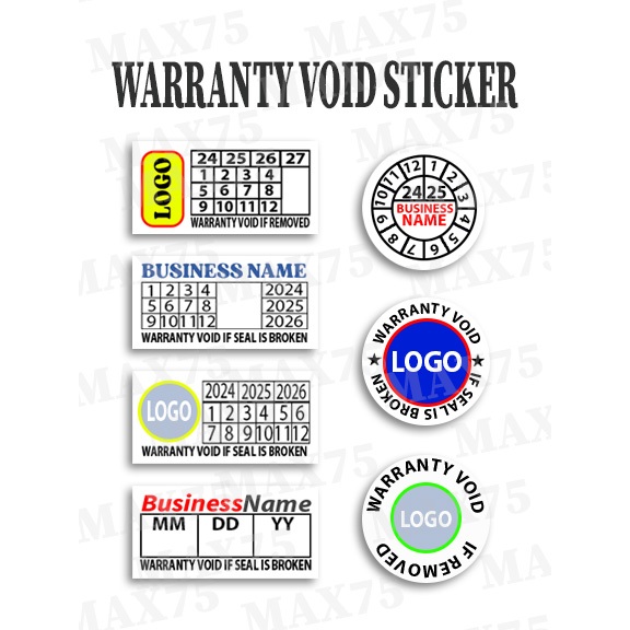 Warranty Void Sticker custom | Shopee Philippines