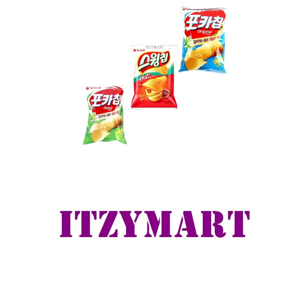 ORION SWING CHIP/ POCA CHIP KOREAN POTATO SNACKS (SPICY STIR FRY, ONION ...