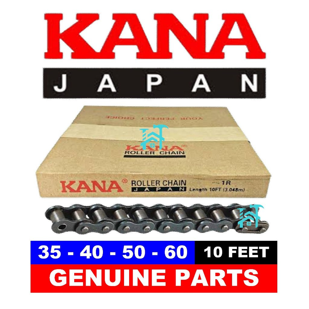 ORIGINAL KANA ROLLER CHAIN 35 40 50 60 X 10 FEET JAPAN | Shopee Philippines
