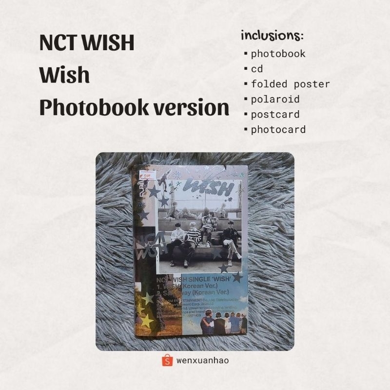 NCT WISH 1st single album [ Wish ] - sealed photobook version | Shopee Philippines