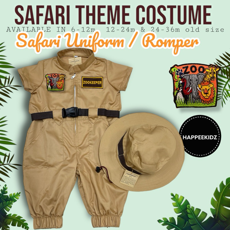 SAFARI ZOOKEEPER UNIFORM/ ROMPER STYLE COSTUME | Shopee Philippines