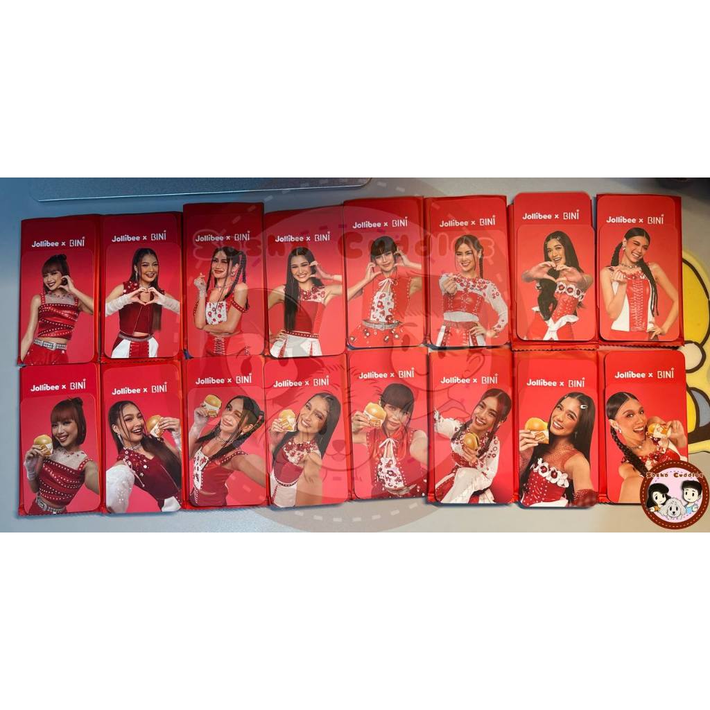 OFFICIAL JOLLIBEE X BINI PHOTOCARDS | Shopee Philippines