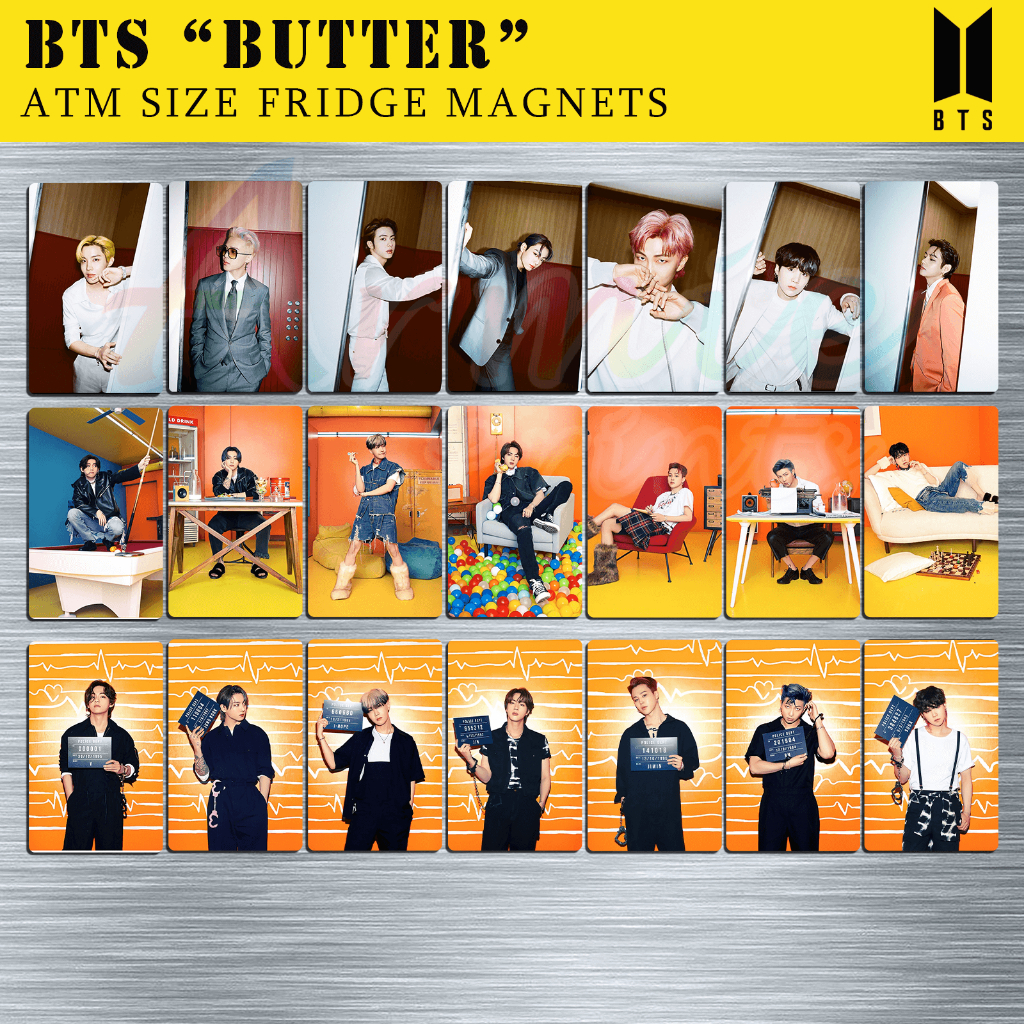 KPOP | BTS "BUTTER" Atm Size Ref Magnet | Shopee Philippines