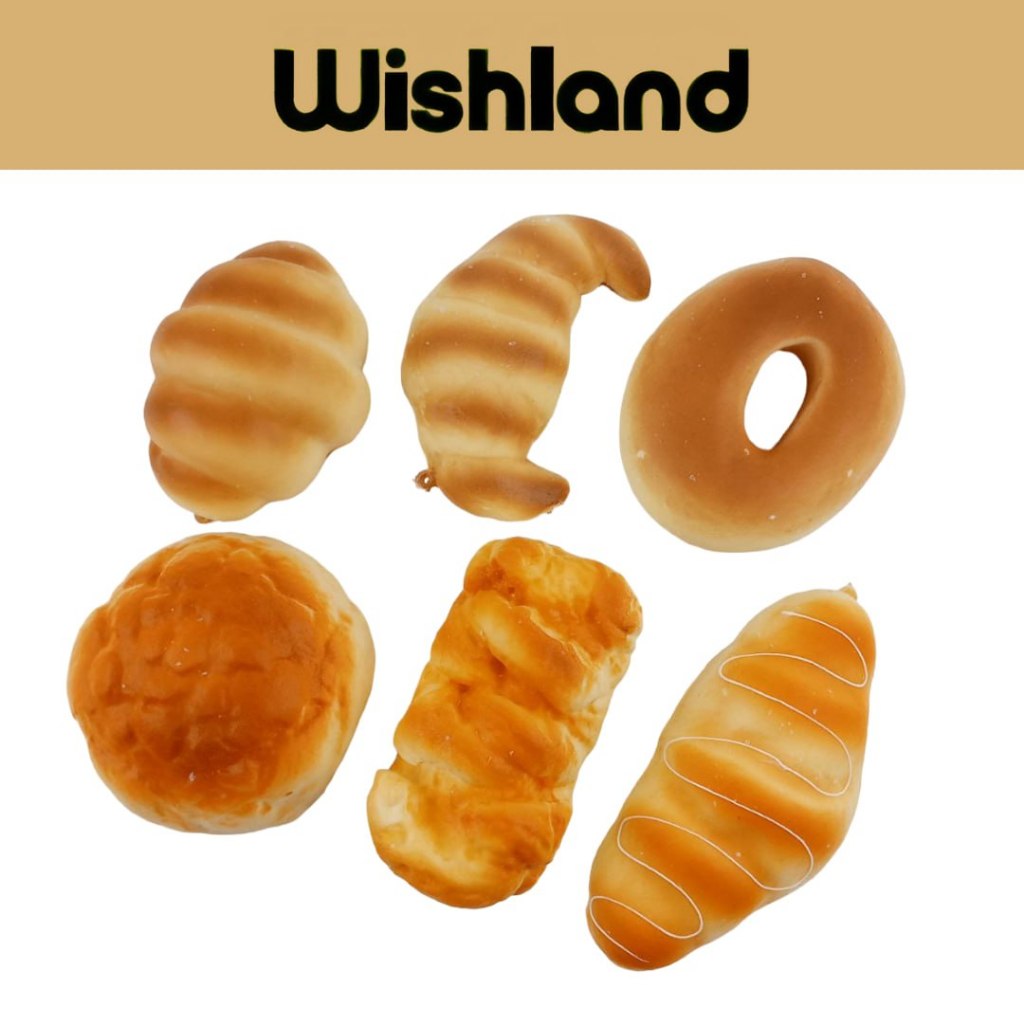 Bread Bakery Set Ages 3+ 6 Pieces Set Pretend Food Play Gift For Kids ...