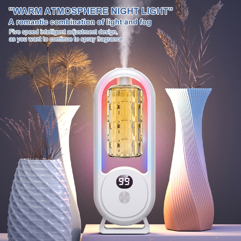 Digital display Rechargeable Fragrance Machine Automatic Aroma Diffuser ...